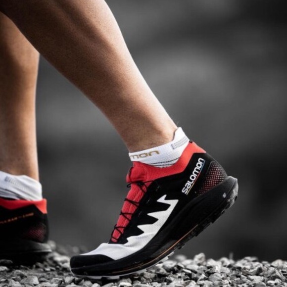 Salomon | Shoes | Salomon Red And Black Trail Running Shoes | Poshmark